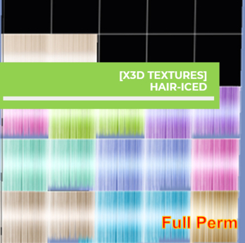 Second Life Marketplace - [X3D TEXTURES] HAIR-ICED (Full Perm)